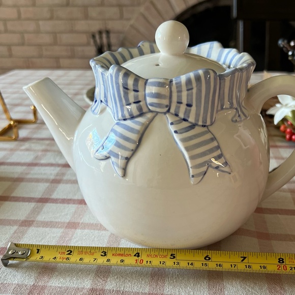 haldon group | Kitchen | The Haldon Group Teapot Blue And White Stripe ...
